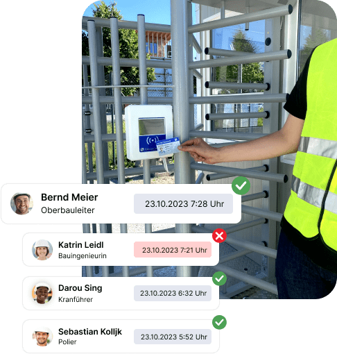 Digital Access Control for Construction Sites - Bausicht